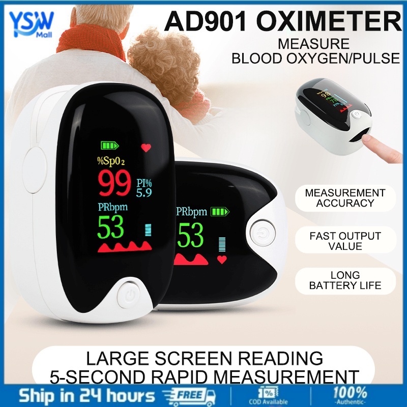Blood Oxygen Level Accurate Oxymeter Pulse Finger Oximeter with ...