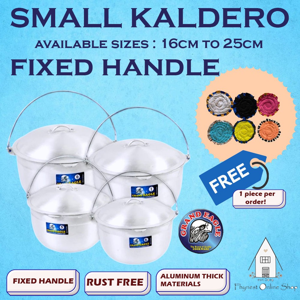 Grand Eagle by FHYNEST Cookware Thick Aluminum Small Kaldero with Fixed ...
