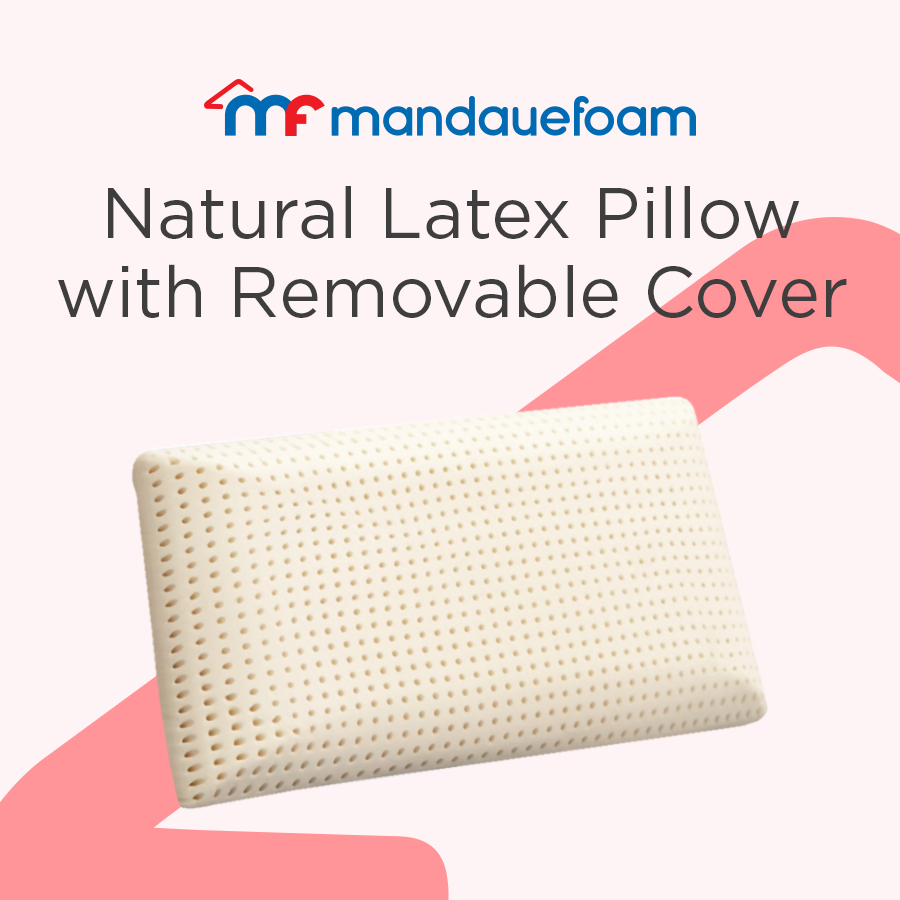 Mandaue Foam Natural Latex Pillow with Removable Cover | Shopee Philippines