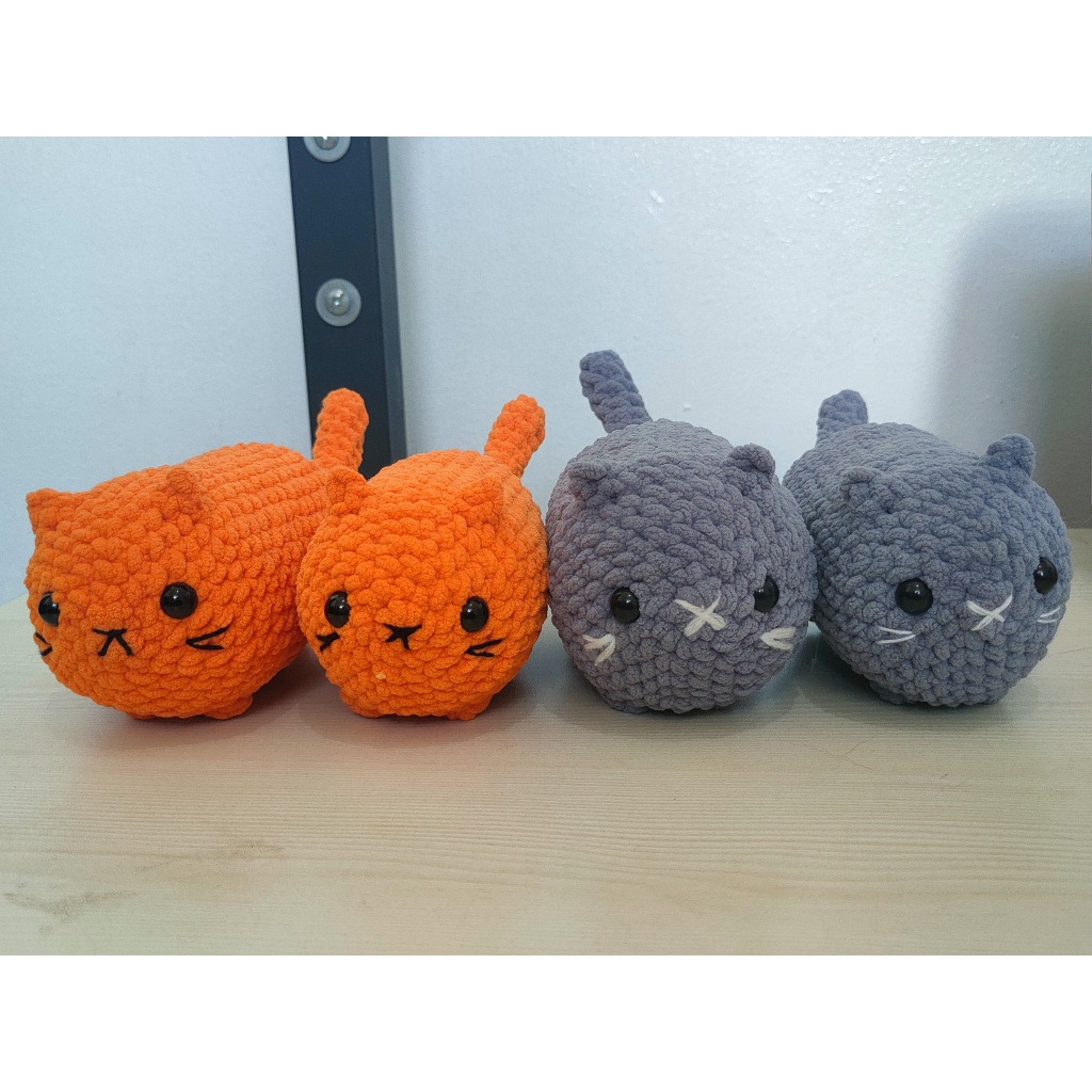 Crochet Amigurumi Loaf Cat Plushies | Shopee Philippines