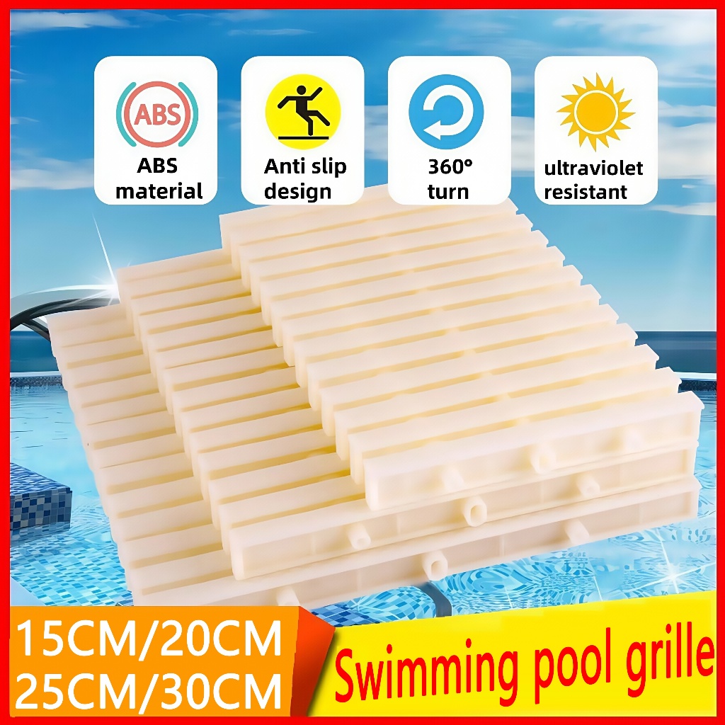 【Free Ship】1M Overflow Grid ABS Non-Slip Drain Grille Plastic Cover for ...
