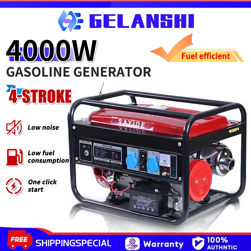 Gasoline Generator 4-Stroke 4KW/60Hz Outdoor Gasoline Generator ...