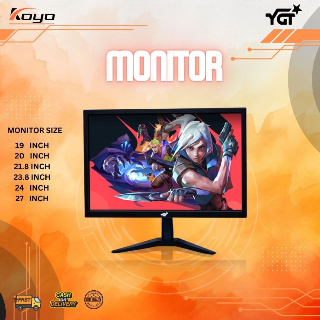 YGT TN27/24/21.5/22/20/19 FHD-GD FHD LED Monitor | Shopee Philippines