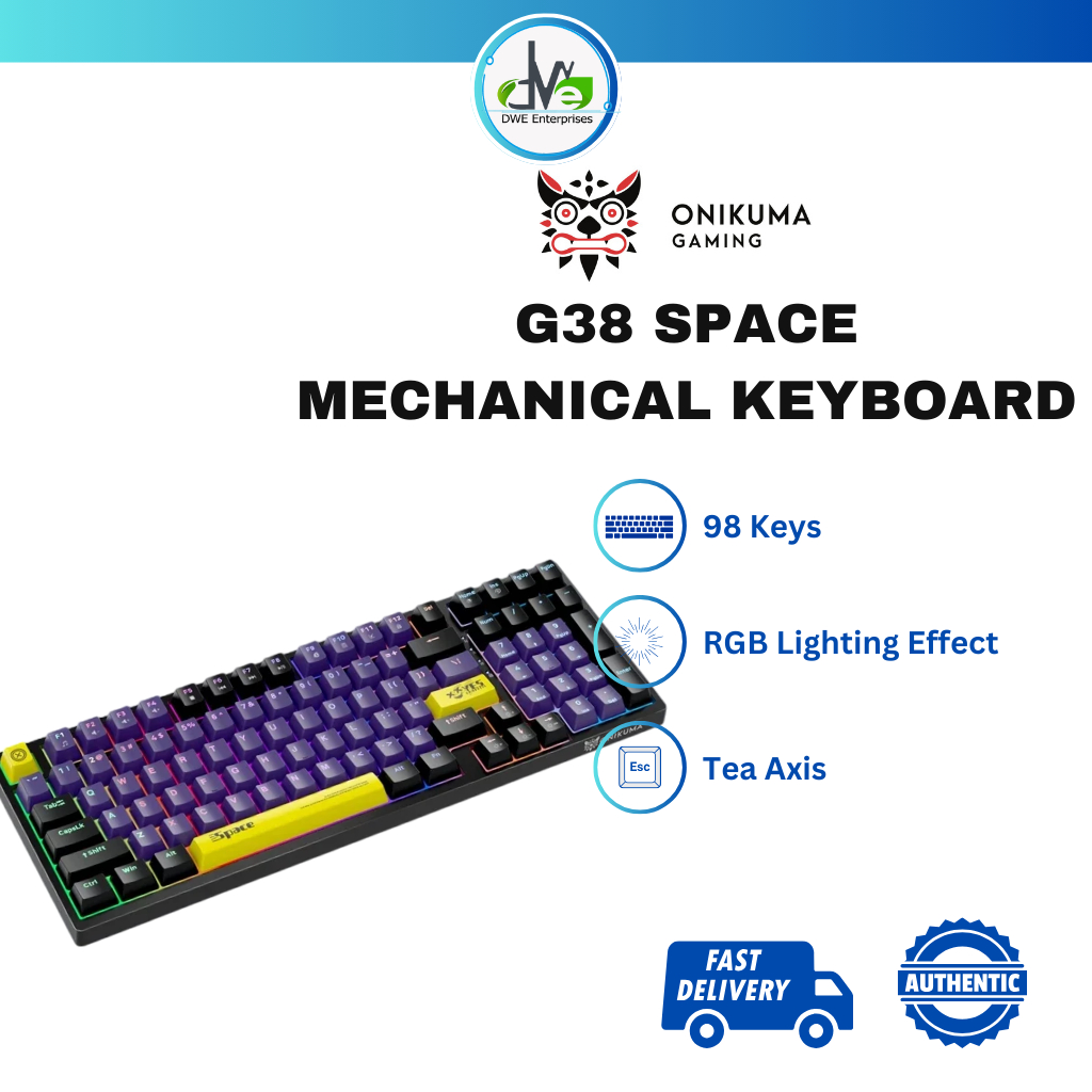 ONIKUMA GAMING G38 "SPACE" MECHANICAL GAMING KEYBOARD | Shopee Philippines