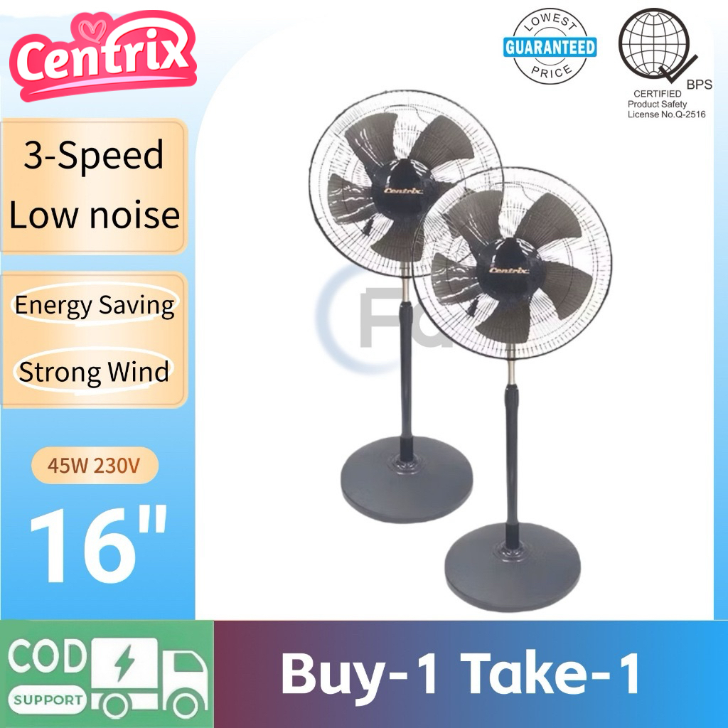 Centrix Stand Fan Buy-1 Take-1 Electric Fan 16-inches Imported Motor ...