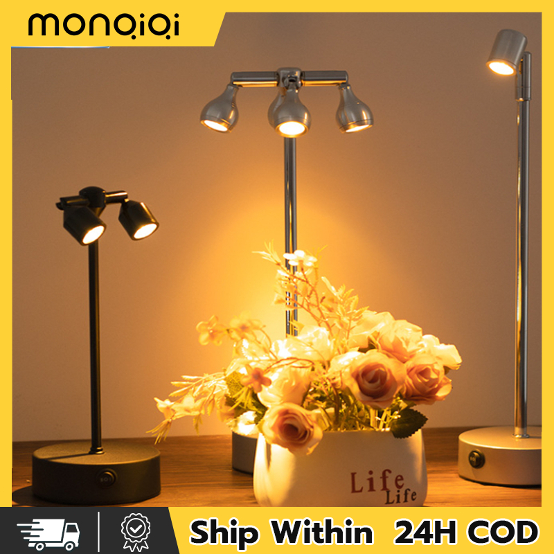 LED Display Lamp Spotlight table lamp Rechargeable touch lamp for bar ...