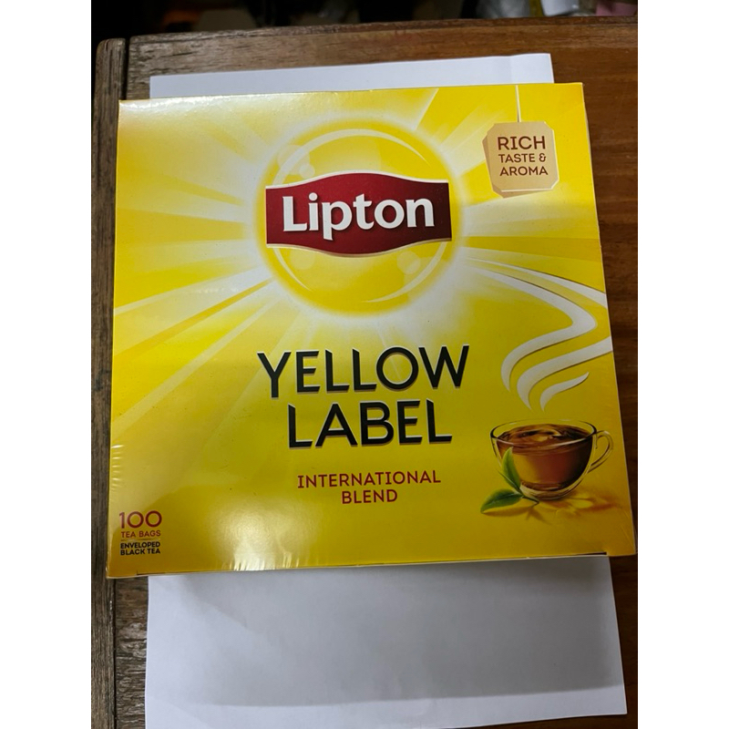 LIPTON YELLOW LABEL 100pcs TEA BAGS | Shopee Philippines