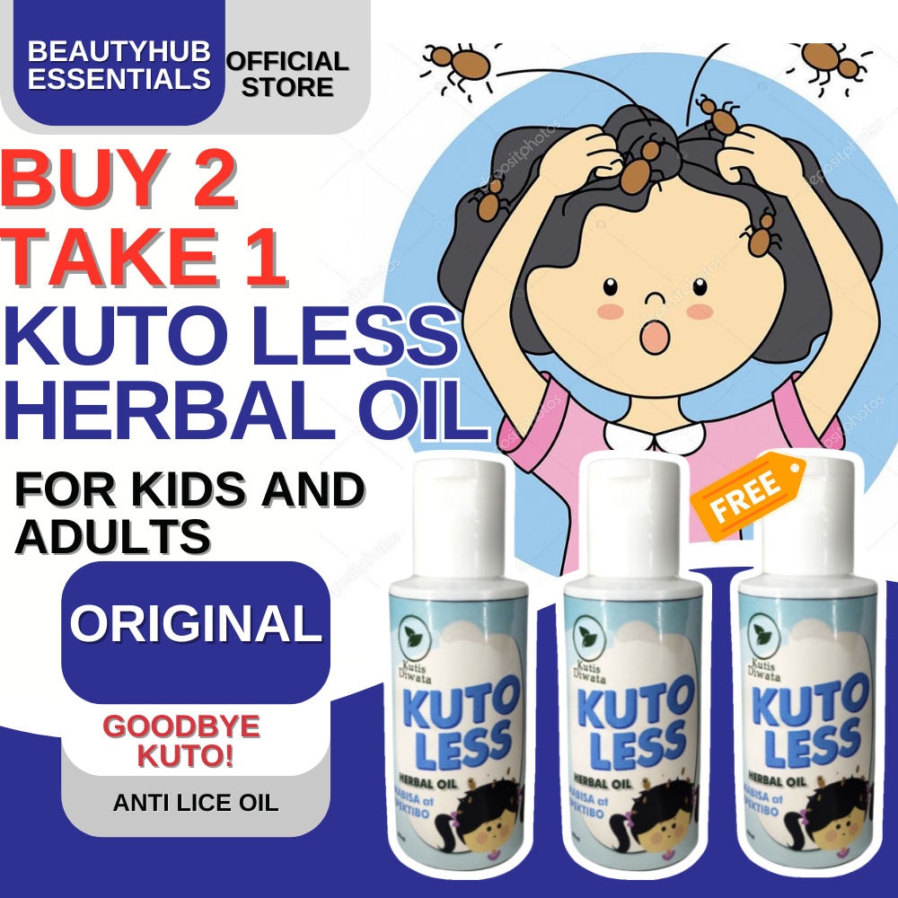 BUY 2 TAKE 1 FREE Kuto Less Lice Kuto Remover Herbal Oil Head Lice ...
