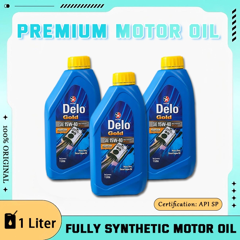 Caltex Delo Gold 15W-40 1L SAE Ultra Multigrade Diesel Engine Oil for ...