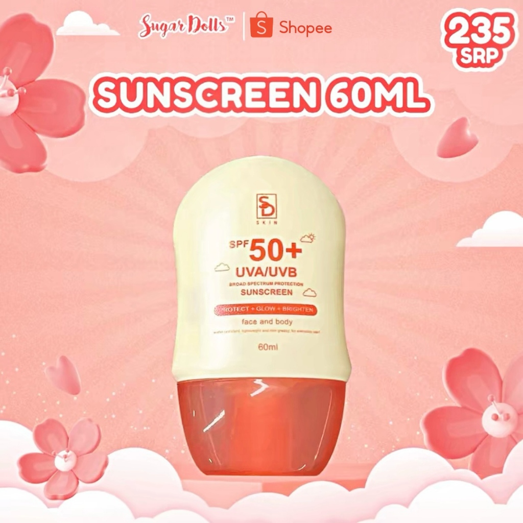 Sugar Dolls Skin New & Improved 3 in 1 Sunscreen SPF 50+ 60ml | Shopee ...