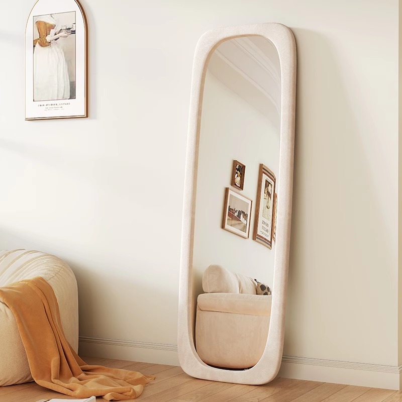 Cream wind full-body mirror floor mirror home living mirror girls ...