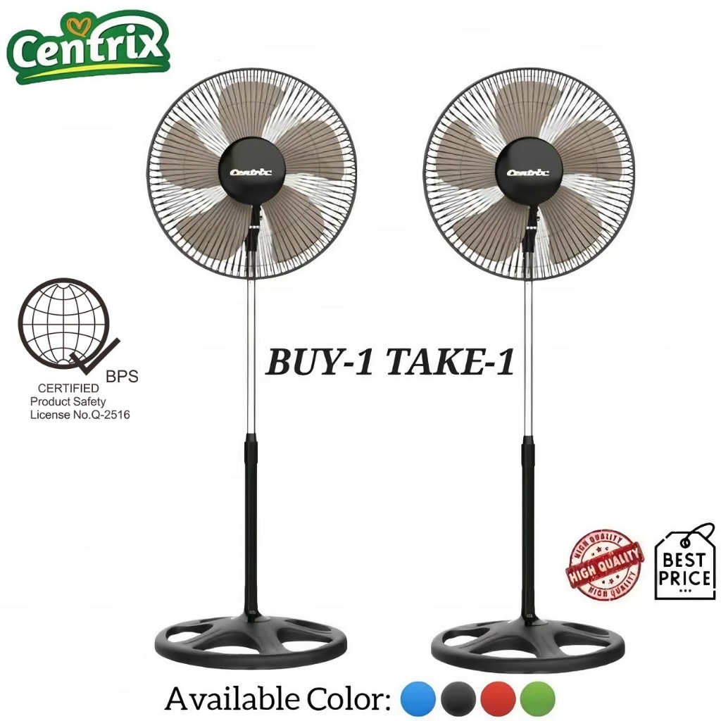 Buy 1 Take 1 Centrix 16" Stand Fan 5-Blades Imported Motor High Quality ...