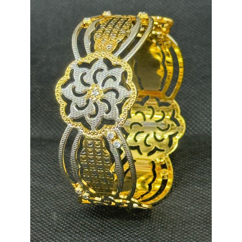 Jash Laser Cut Bangles Gold Coated | Shopee Philippines