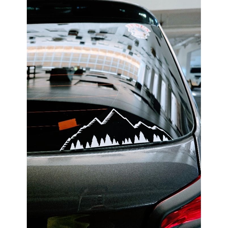 QUALITY VYNIL CUT OUT STICKER MOUNTAIN ADVENTURE INSPIRED DESIGN ...