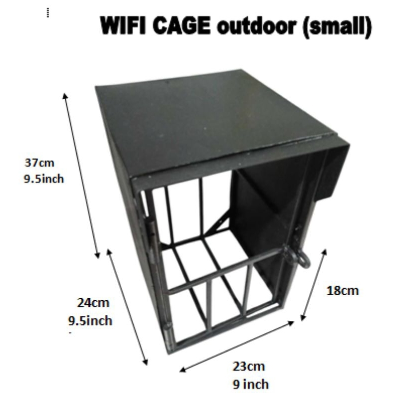 Piso wifi cage out door small (Taas 37cm, gilid 24cm, harap 23cm ...