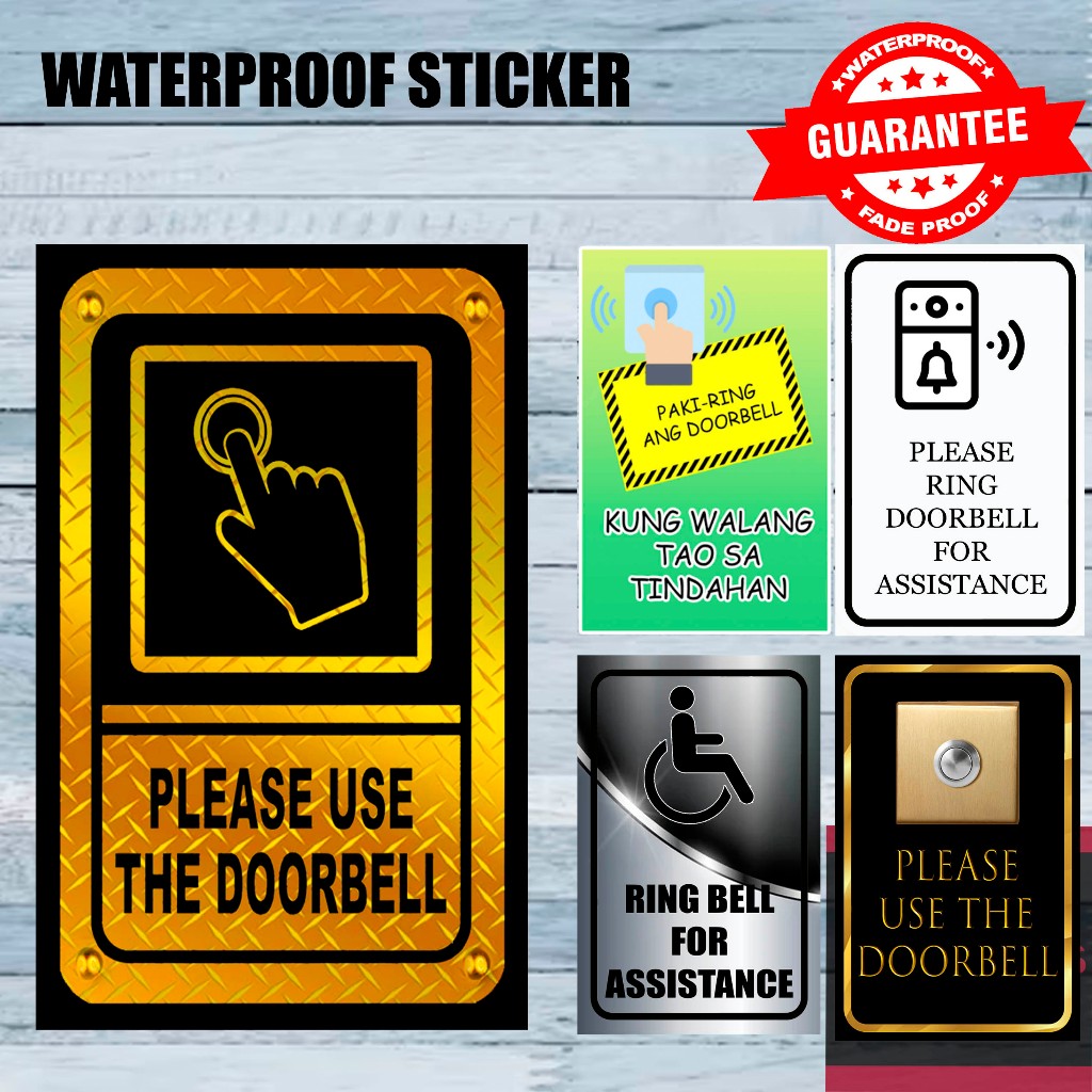 Shop doorbell sign for Sale on Shopee Philippines