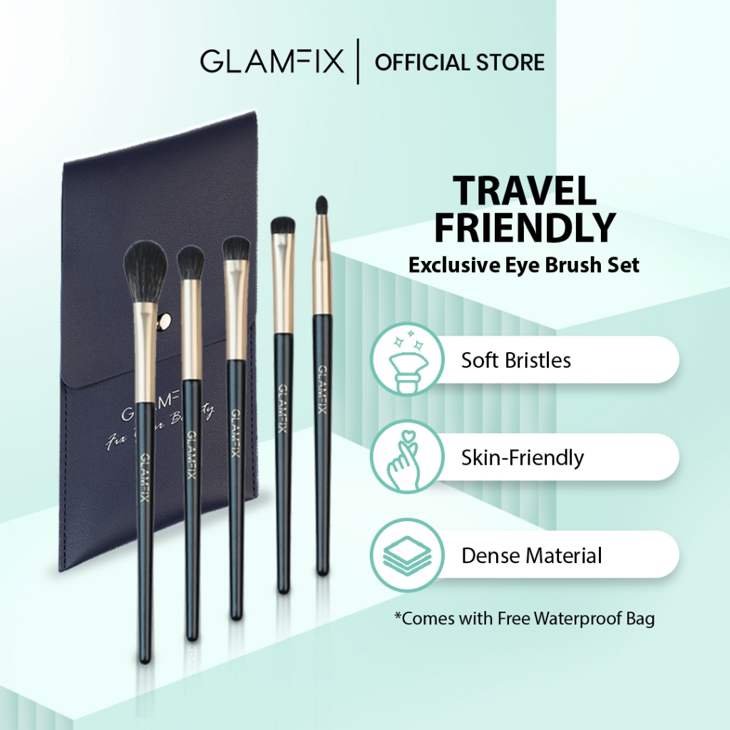 GLAMFIX Exclusive Eye Brush Set- Eye Brush Eye Makeup Brush Set Make up ...