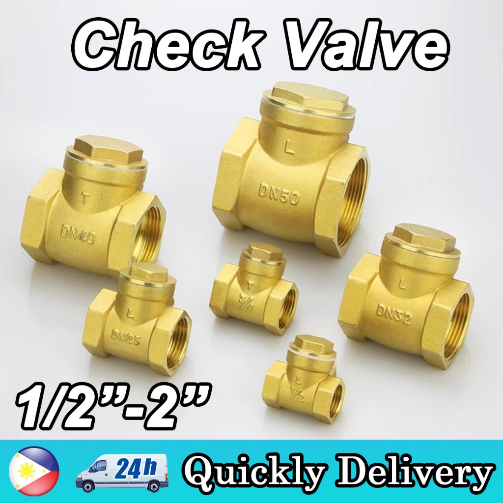 One Way Water Check Valve Pure Copper Universal DN15 20 25 32 40 50 For ...