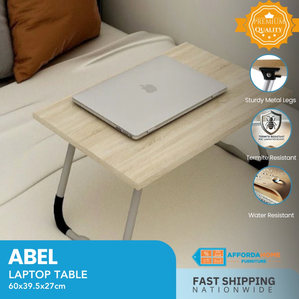 AFFORDAHOME Abel Foldable Mini Laptop Table/Lazy Portable Table /Mini ...