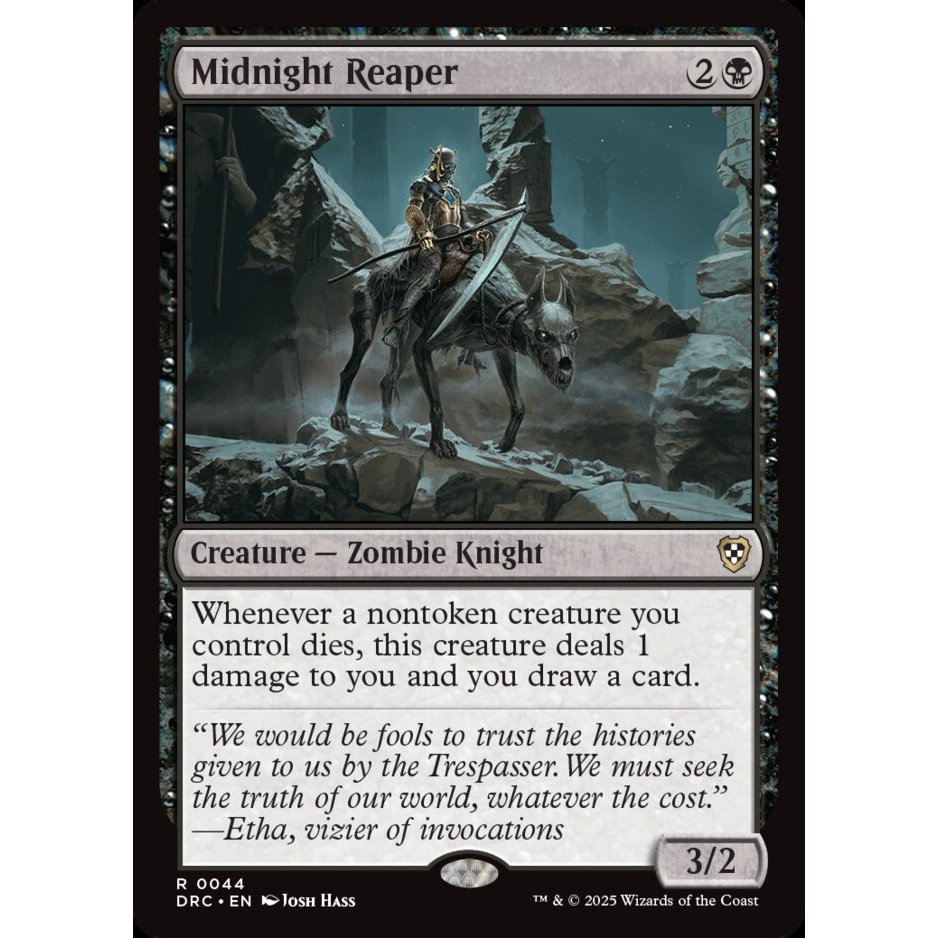 Magic the Gathering | Midnight Reaper | Shopee Philippines