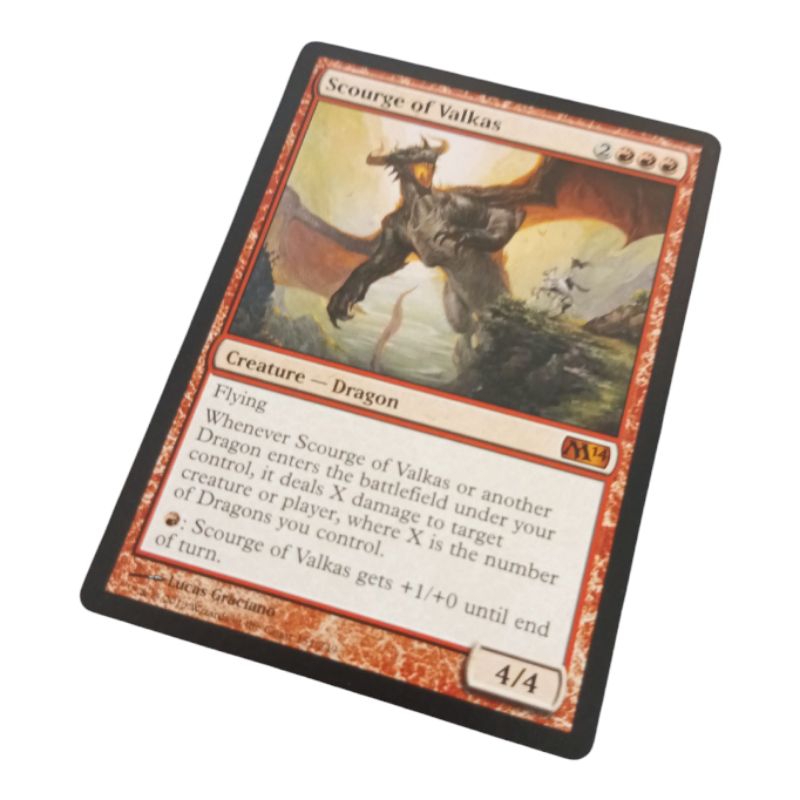 MTG Card SCOURGE OF VALKAS Magic the Gathering Trading Card Game Red ...