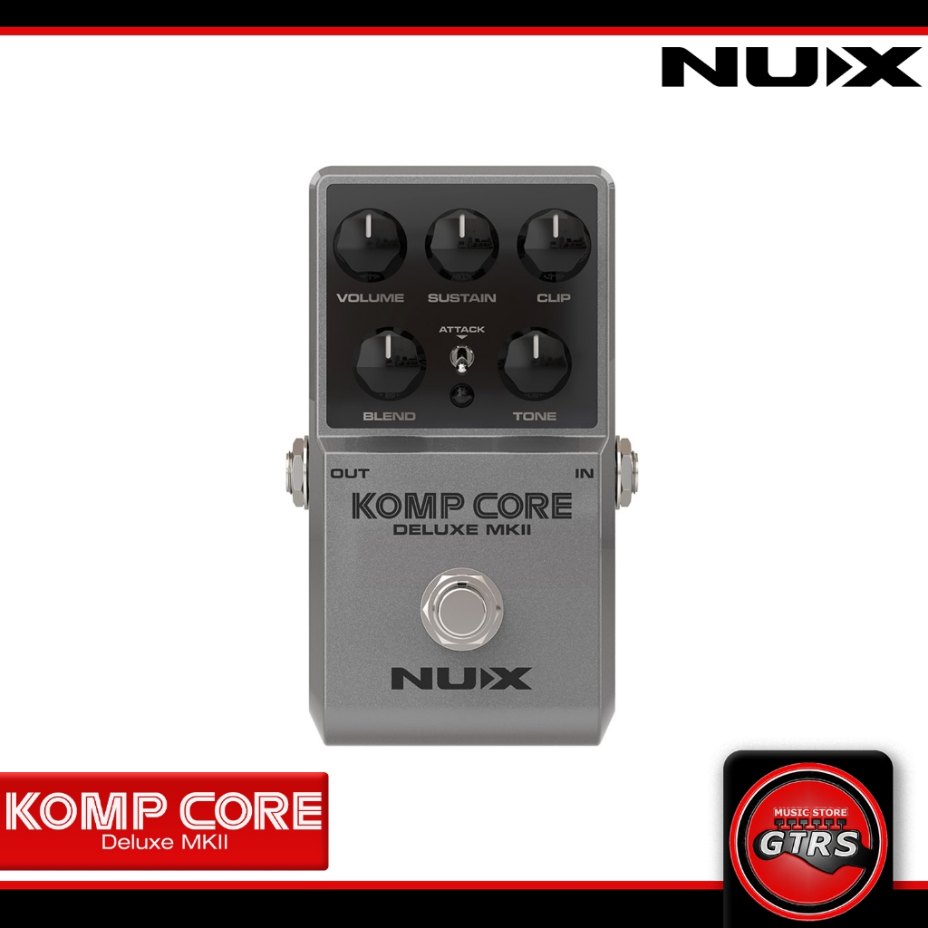 NUX Komp Core Deluxe MKII Compressor Effects Pedal Guitar Effects Pedal ...