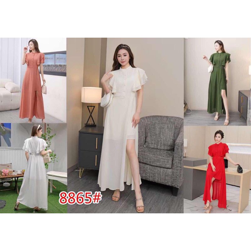 BKK Trending Elegant Mica Long Dress code 8865 for Women | Shopee ...