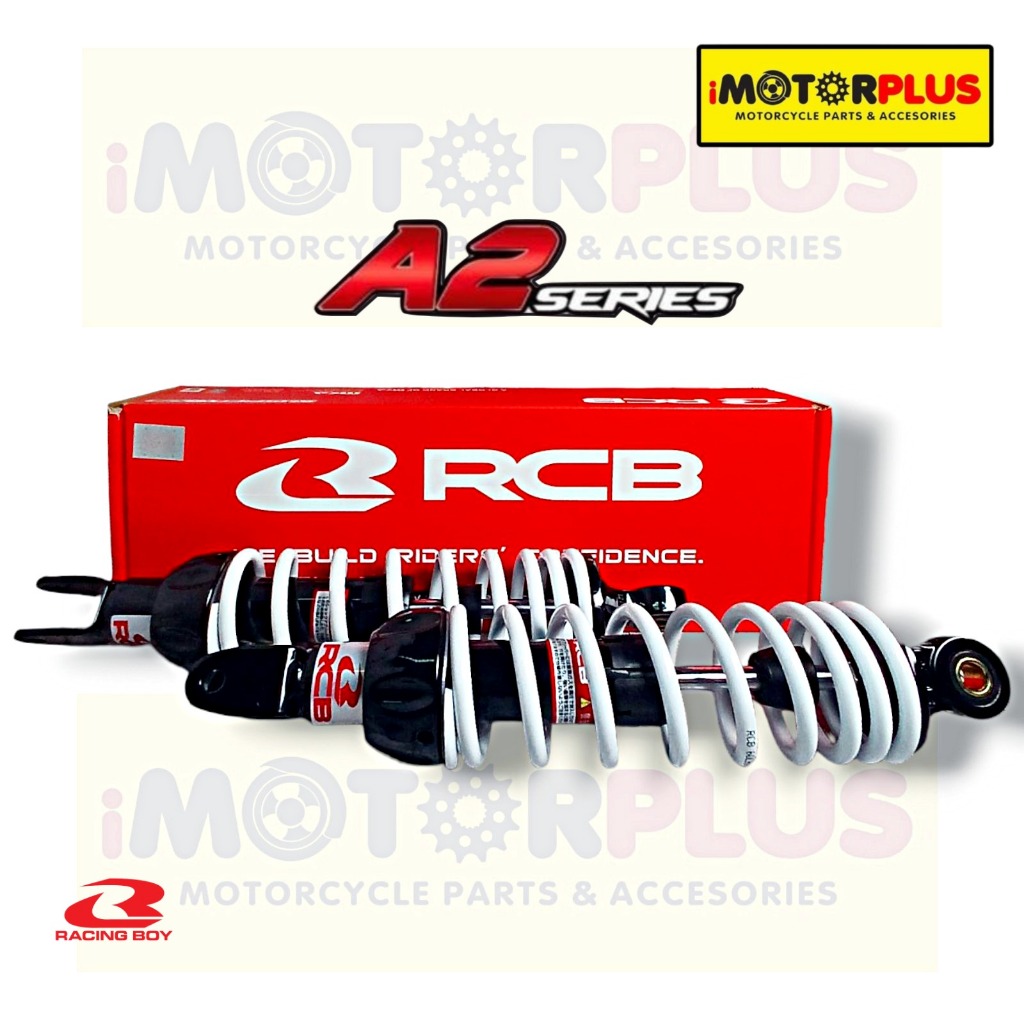 RCB A2 SERIES DUAL ABSORBER 305mm NMAX V2/AEROX V1&V2 BLACK/WHITE ...