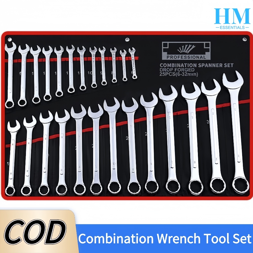 Combination Wrench Tool Set 16pcs 8-32mm Professional Dual Purpose ...