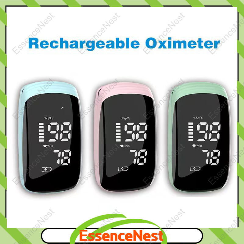 EssenceNest Oximeter Finger Pulse Pedia Health Monitor Rechargeable For ...