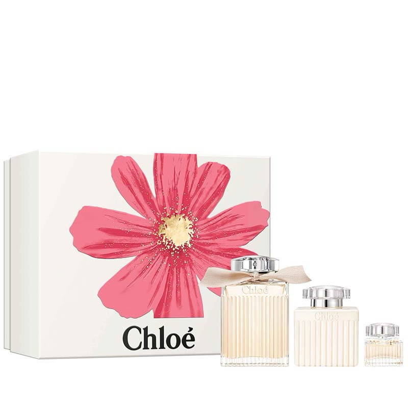 Chloe Eau de Parfum 3-Piece Gift Set (100ml EDP + 100ml Body Lotion ...
