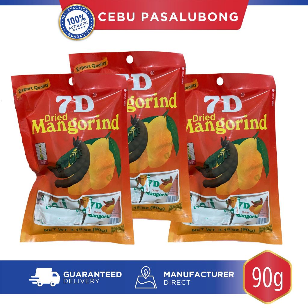 7D Dried Mangorind Cebu, Cebu Best Dried Manggorind, Soft Dried Mangorind Chips, 90g,170g ...