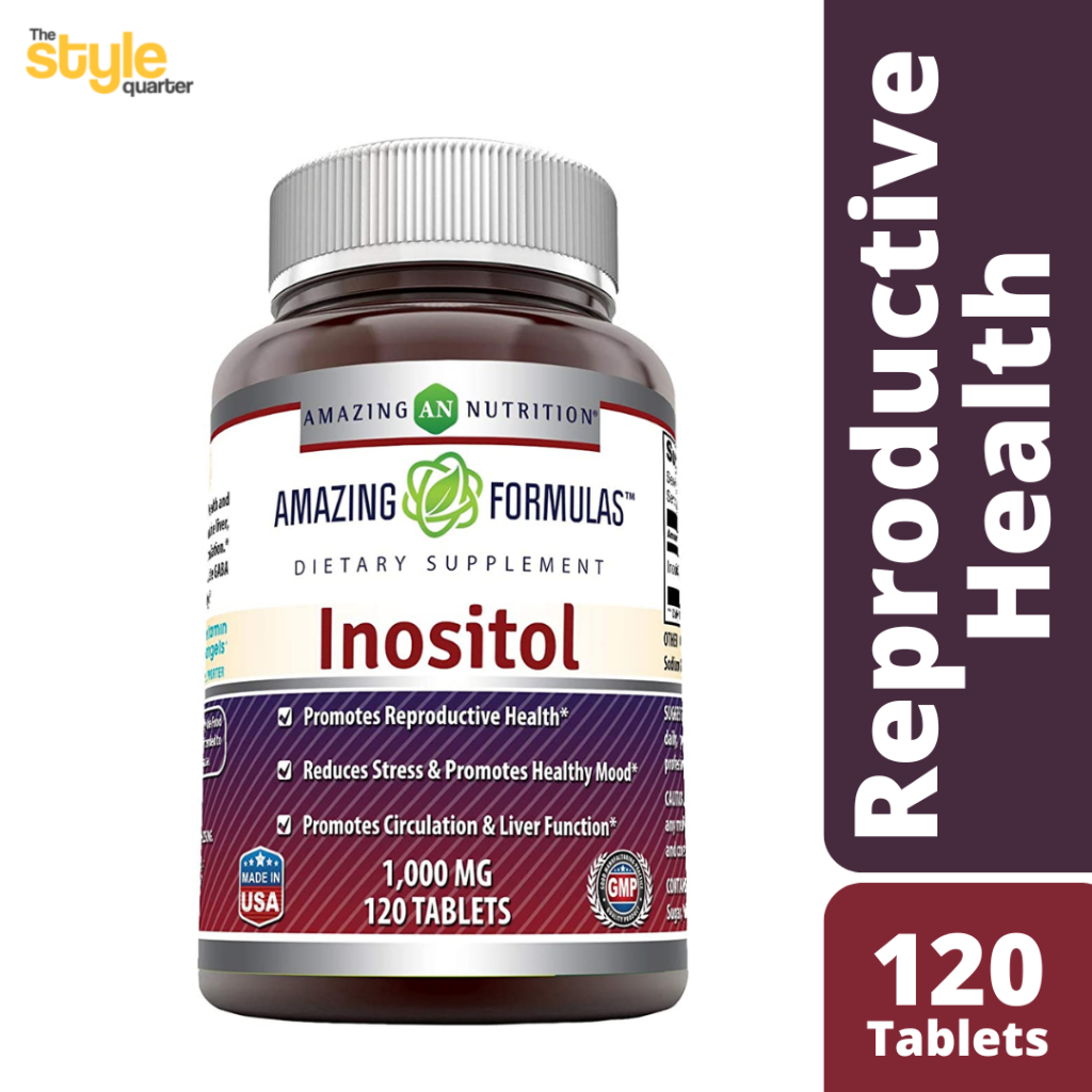 Amazing Formulas Inositol 1000mg - 120 Tablets | Hormonal Balance ...
