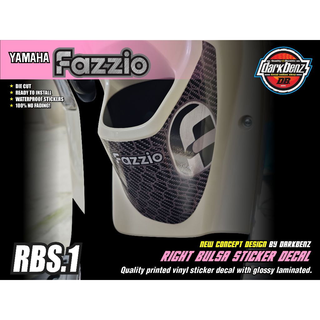 Yamaha Mio Fazzio New Right Bulsa Concept Quality Printed Sticker ...
