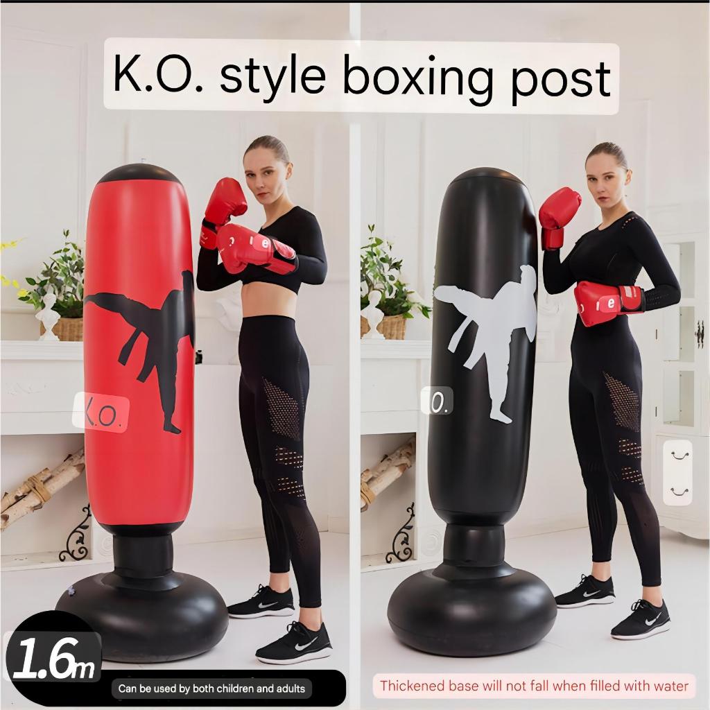 inflatable boxing post for boys boxing sandbags with boxing gloves ...