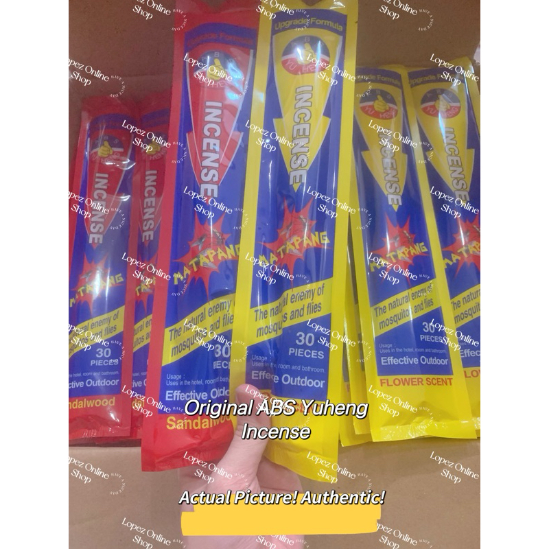 COD Original ABS YU HENG Sandalwood Scent Incense Katol Mosquito ...