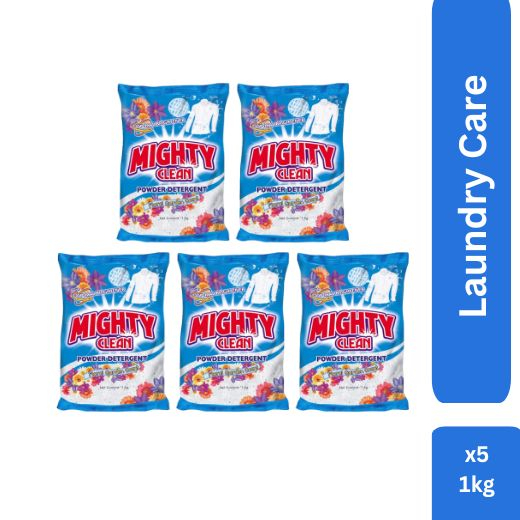 Mighty Clean Detergent Powder Original with Optical Brightener - Powder ...