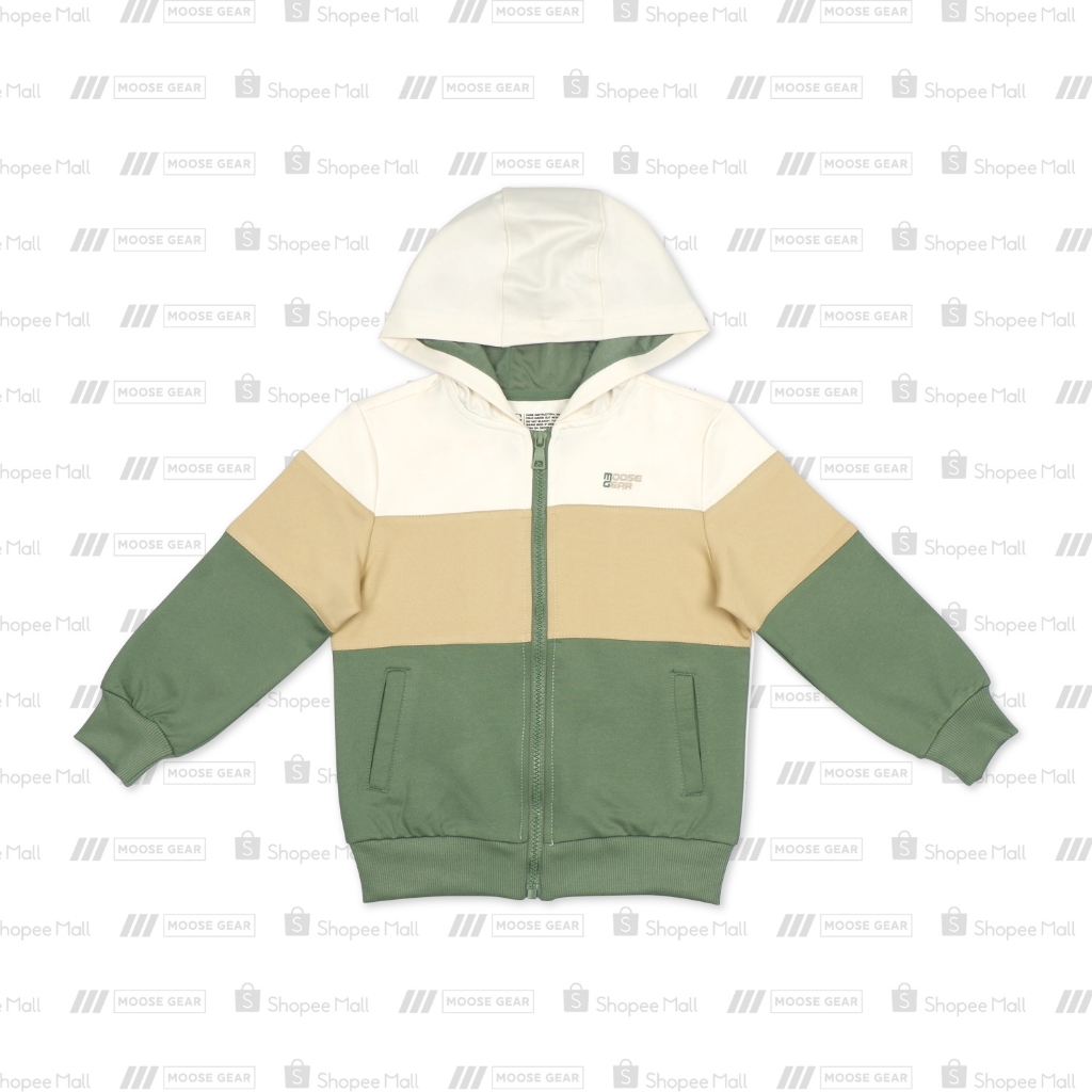 Moose Gear White Smoke & Oil Green Combi Jacket With Hood & Embro ...