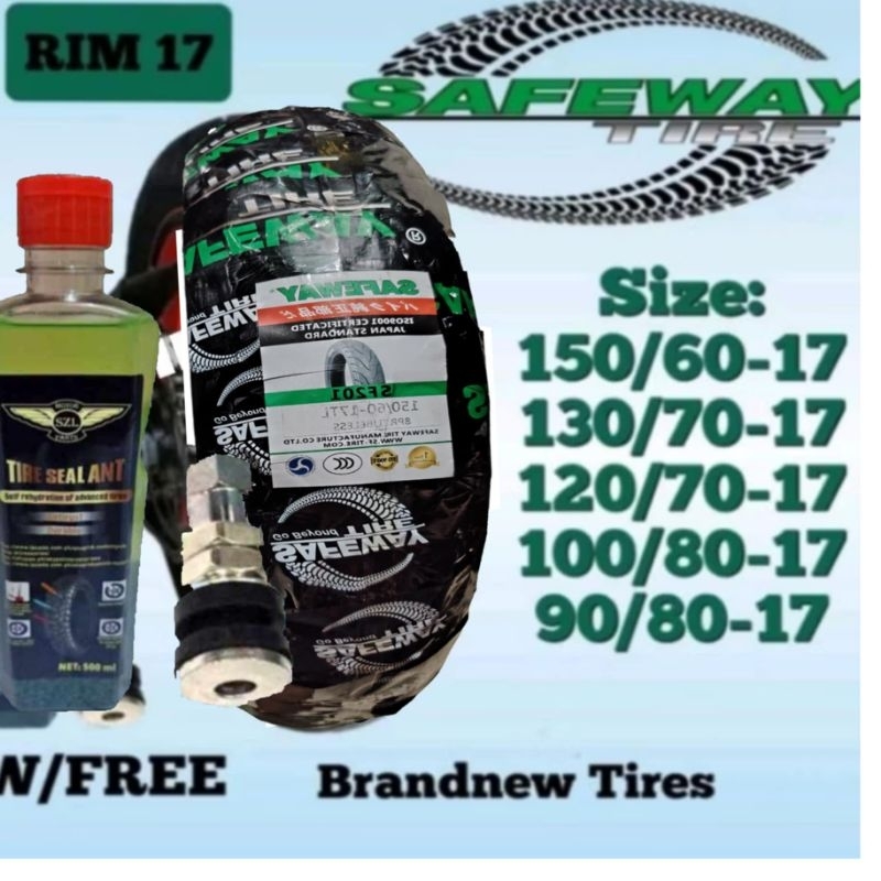 Safeway Tire Japan Standard and 8 Ply Ratings with Free Sealant & Pito ...