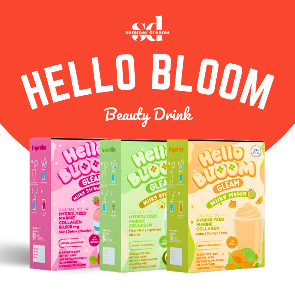 KIRAYS BRAND HELLO BLOOM Gleam Milky Skin, Nail and Hair Rejuvenating ...