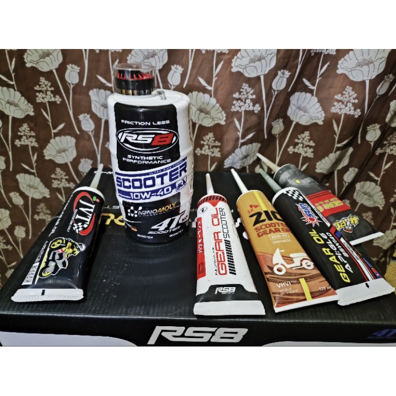 RS8 Eco Scooter Synthetic Engine Oil (800 ml) and gear oil set | Shopee ...