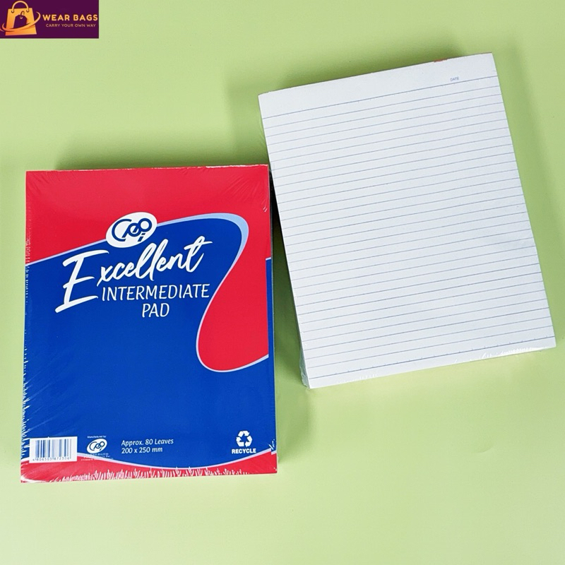 10Pads (1 Ream) Excellent Intermediate Pad Student School Writing Paper ...
