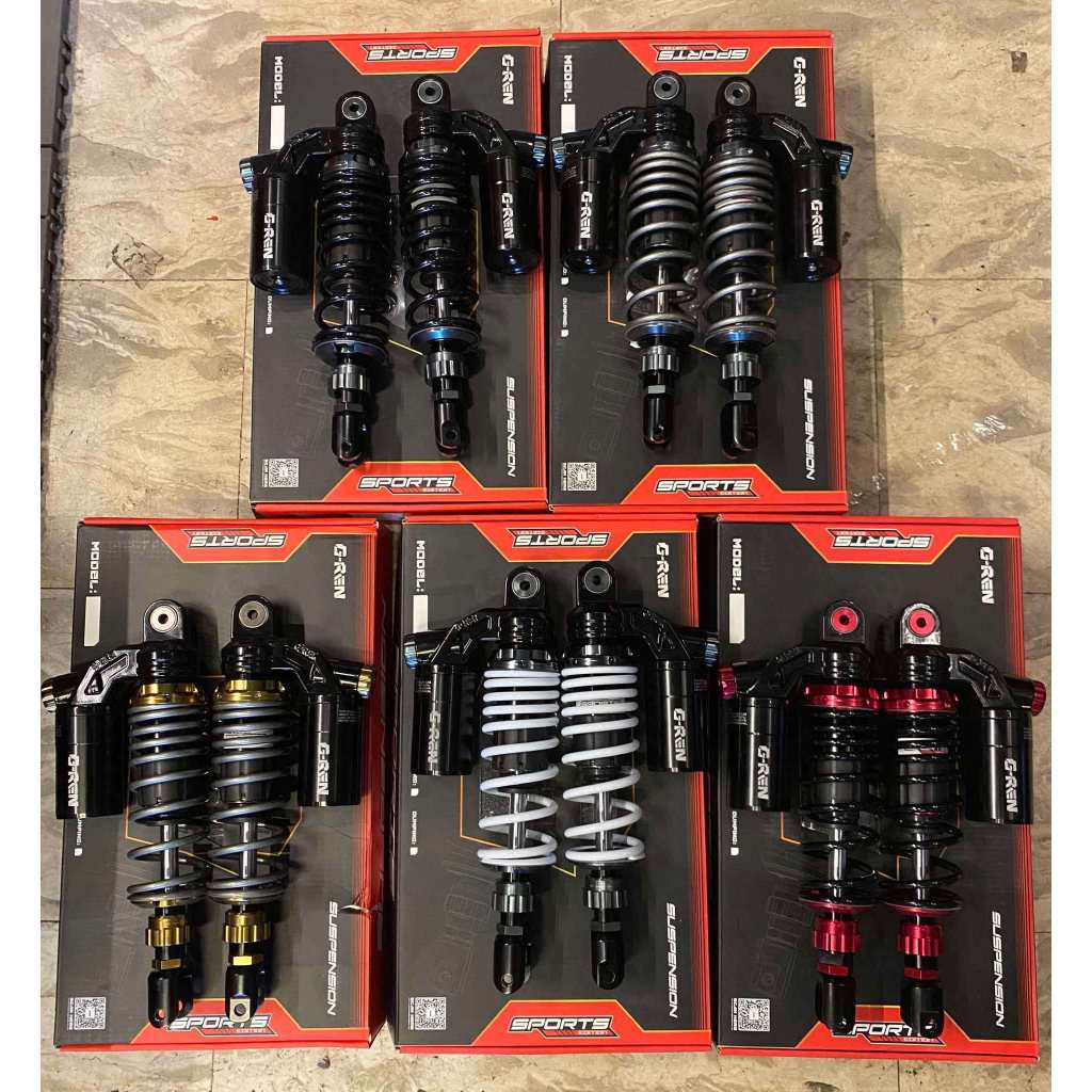 GREN Sports Dual Absorber Shock 305mm (Adjustable Rebound & Pre Load ...