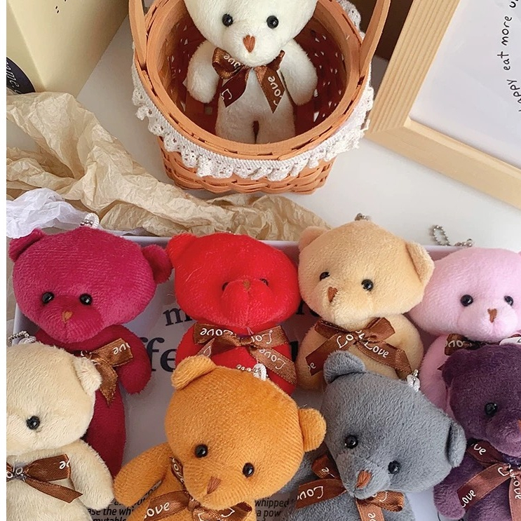 Teddy Bear Keychain for mini Teddy Bear Cartoon Bear Plush bear ...