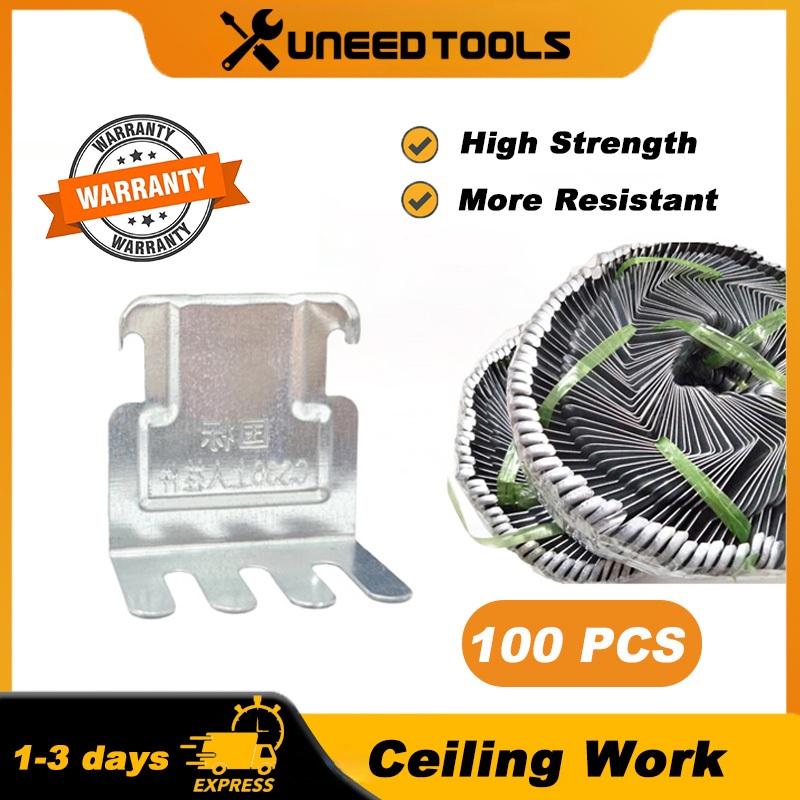 100 Pcs W Clip Double Furring Clip Wclip Metal Furring Wall Clip For ...