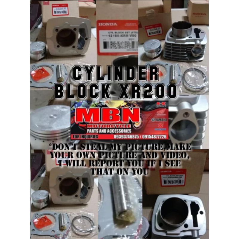 Cylinder Block assy with piston kit ring gasket for(XR200 STD size made ...