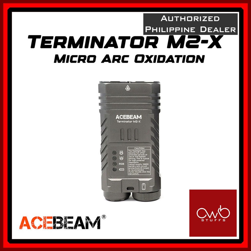 Acebeam Terminator M2-X RGB White Micro-arc Oxidation MAO 3200 Lumens ...