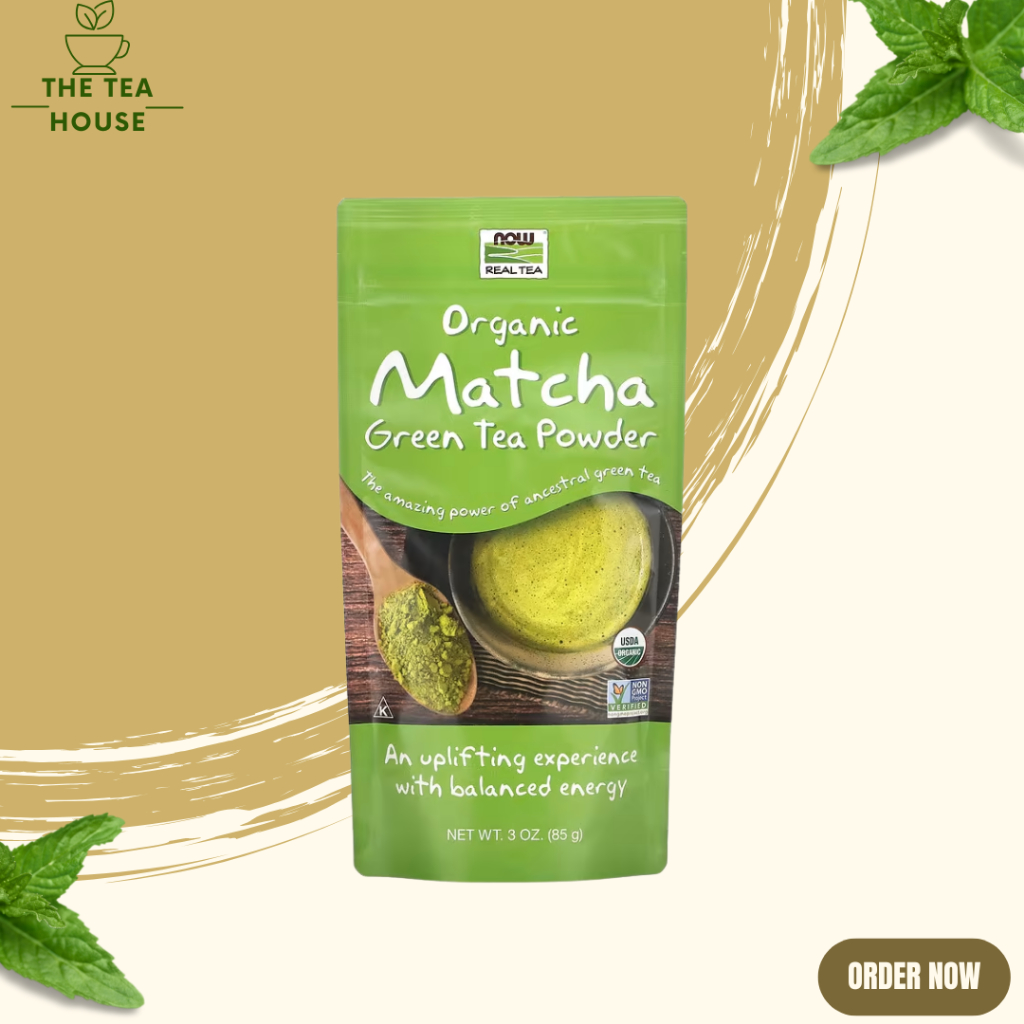 NOW Foods, Real Tea, Organic Matcha Green Tea Powder, 3 oz (85 g ...