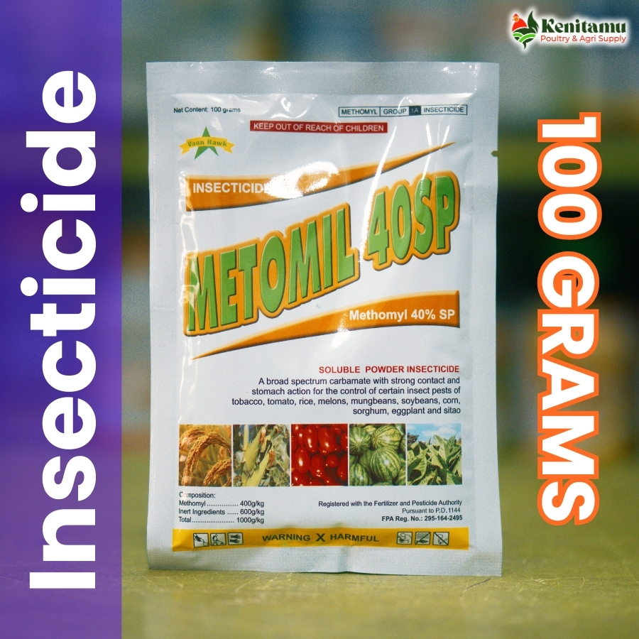METOMIL 40SP 100G INSECTICIDE BY: VANN HAWK FOR PLANT CARE AND CROPS ...