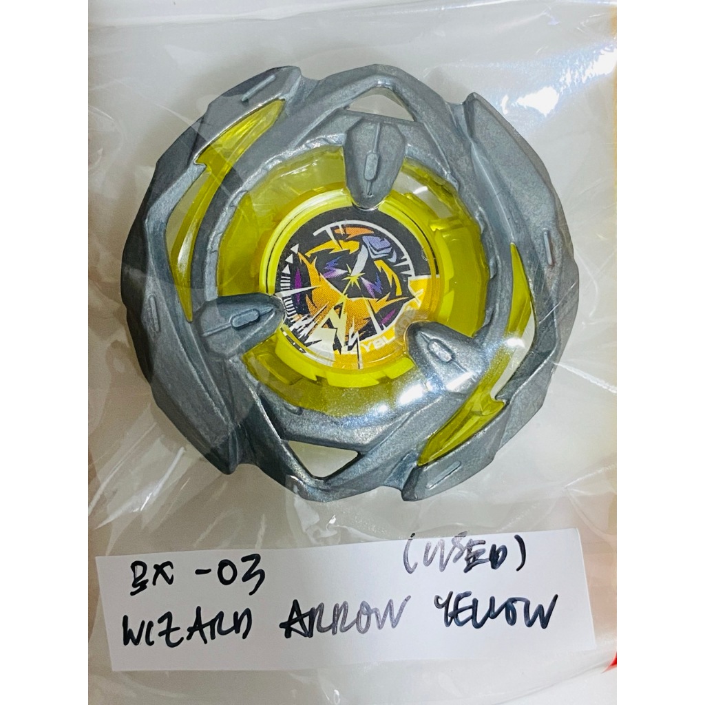 Beyblade x Original Used BX 24-6 Wizard Arrow Yellow aBlade only ...
